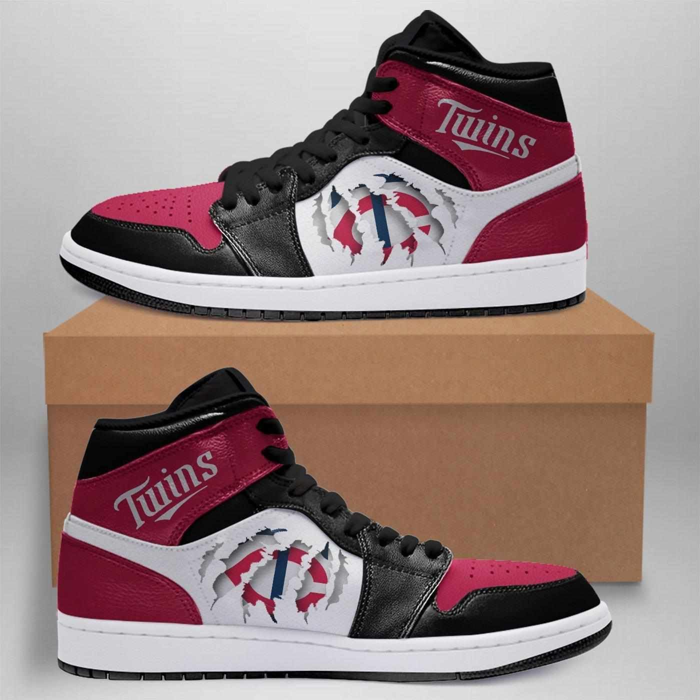 Minnesota Twins MLB Outdoor Air Jordan 1 Sport Custom Sneakers JDH1318 ...