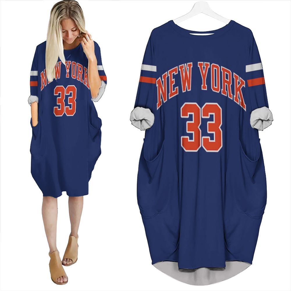 Patrick Ewing New York Knicks 1991-92 Hardwood Classics Blue Inspired ...