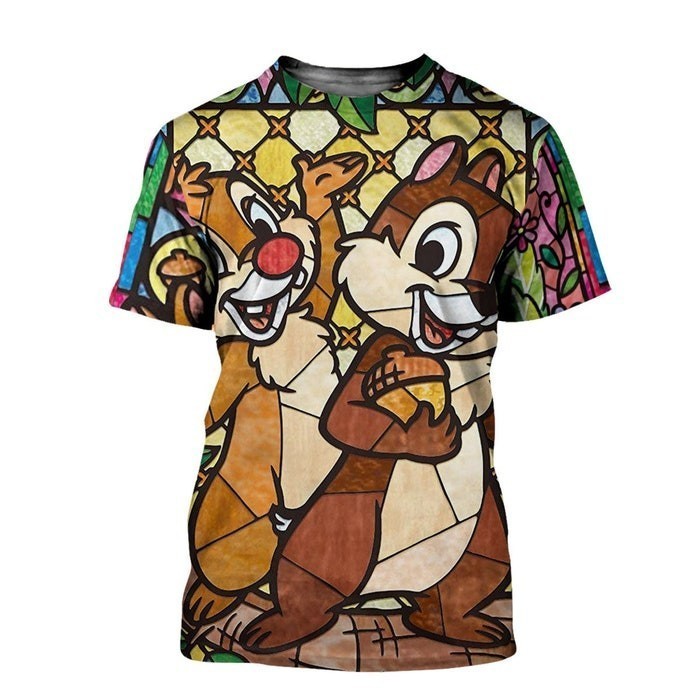 Chipmunks Chip ‘N’ Dale Geometric Patterns Disney Graphic Cartoon ...
