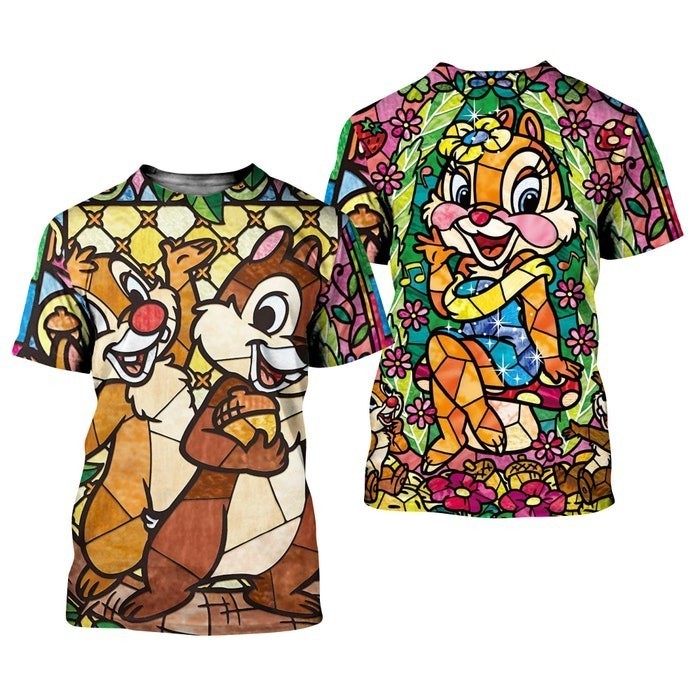 Chipmunks Chip ‘N’ Dale Geometric Patterns Disney Graphic Cartoon ...