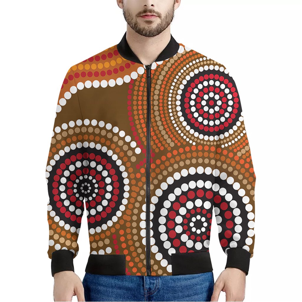 Australian Aboriginal Dot Print Bomber Jacket – We sell presents, you sell memories!