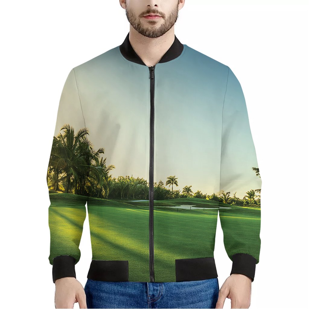 Golf Course Print Bomber Jacket – We sell presents, you sell memories!
