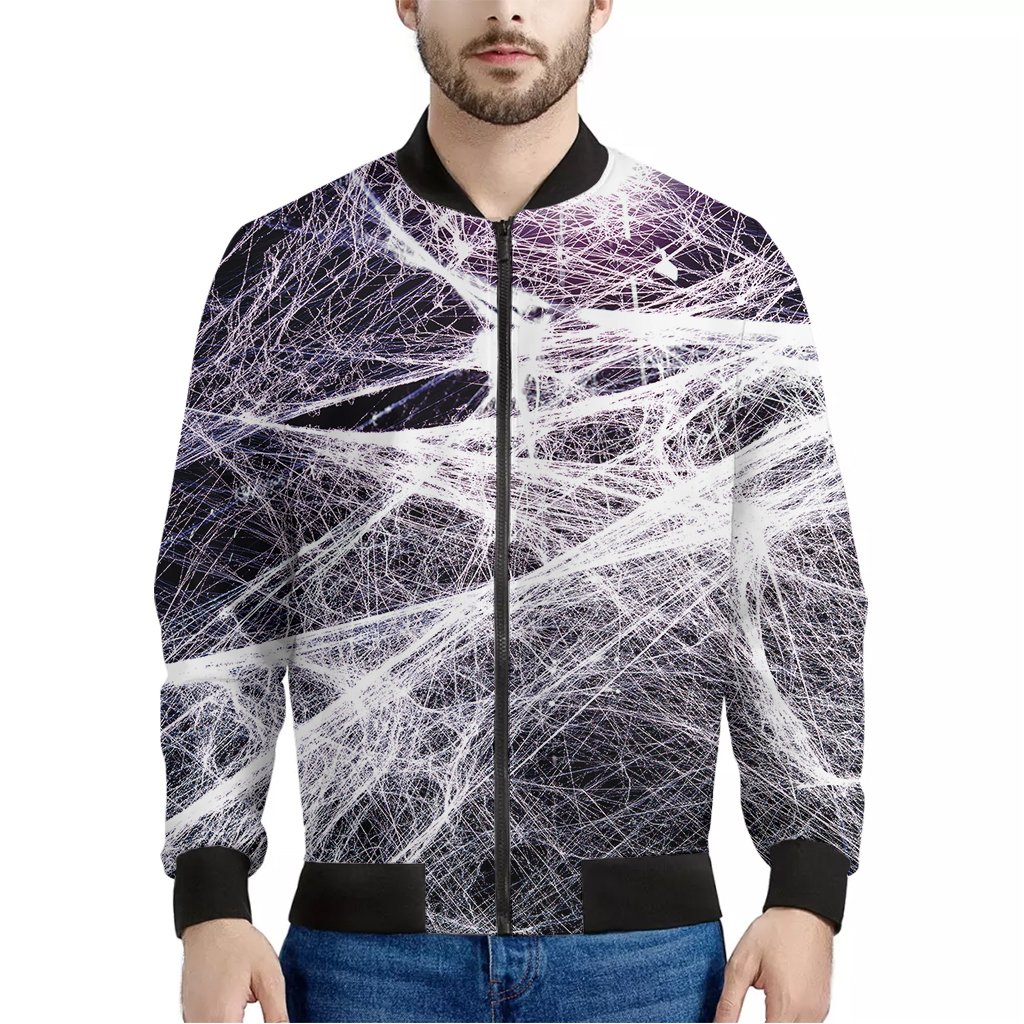 Horror Cobweb Print Bomber Jacket – We sell presents, you sell memories!