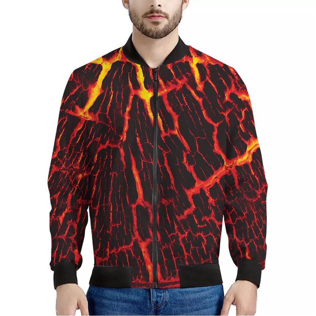Lava Burning Print Bomber Jacket – We sell presents, you sell memories!
