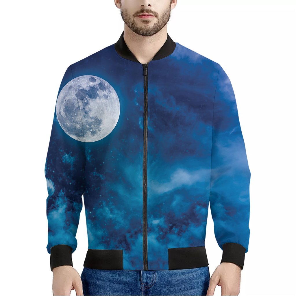 Night Sky And Moonlight Print Bomber Jacket – We sell presents, you ...