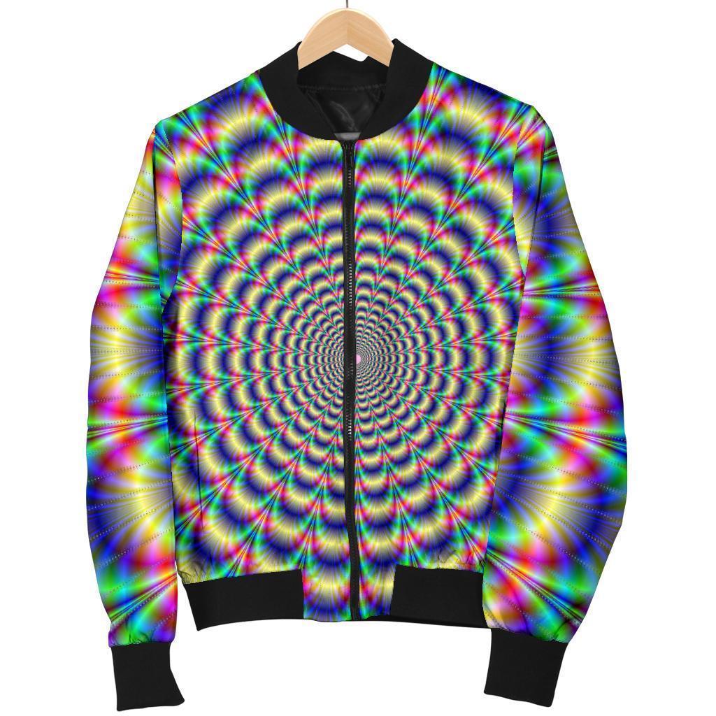 Psychedelic Explosion Optical Illusion Bomber Jacket – We sell presents ...