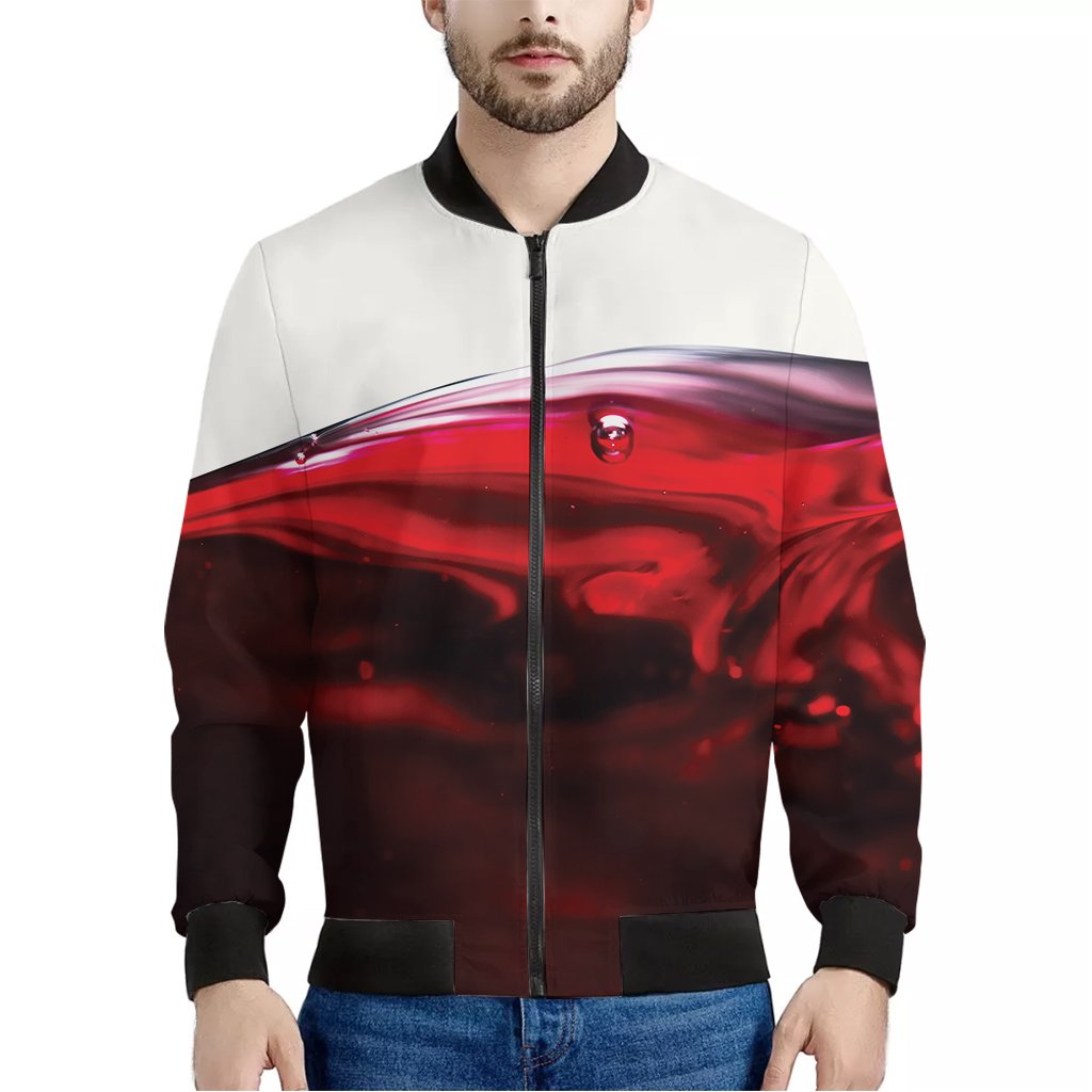 Red Wine Print Bomber Jacket – We sell presents, you sell memories!