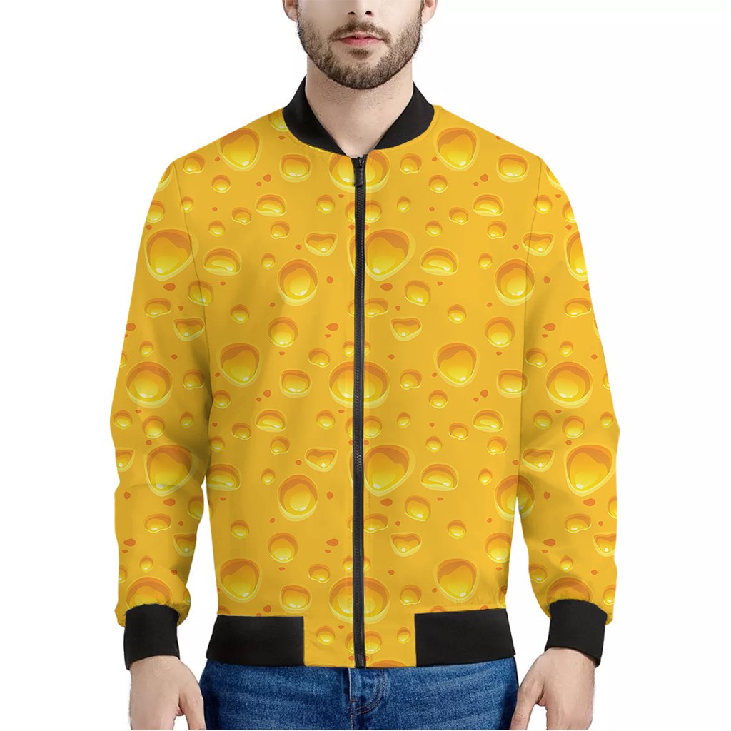 Yellow Cheese Print Bomber Jacket – We sell presents, you sell memories!