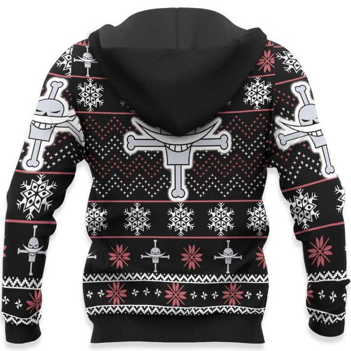 Whitebeard Pirates Ugly Christmas Sweater Pullover Hoodie Custom Anime ...